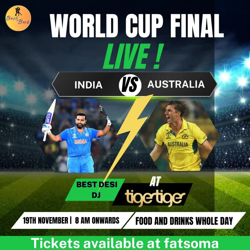 Cricket World Cup Final at Tiger Tiger London, London on 19th Nov 2023 ...
