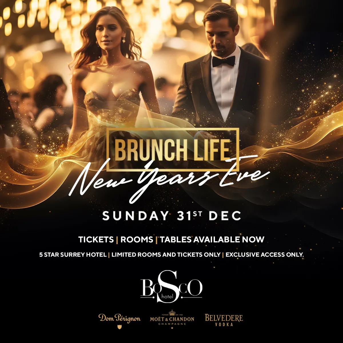New Year’s Eve at Hotel Bosco, Surbiton on 31st Dec 2023 | Fatsoma