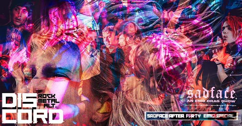 DISCORD - Sadface After Party Emo Special! at Moles, Bath on 29th Nov ...