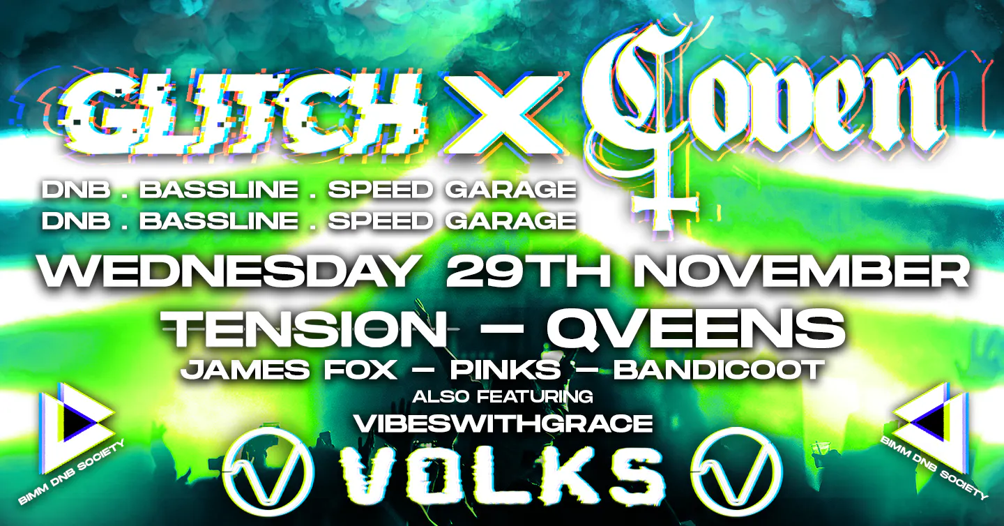 GLITCH DNB FREE RAVE ⚡ - VOLKS BRIGHTON at Volks Club, Brighton and ...