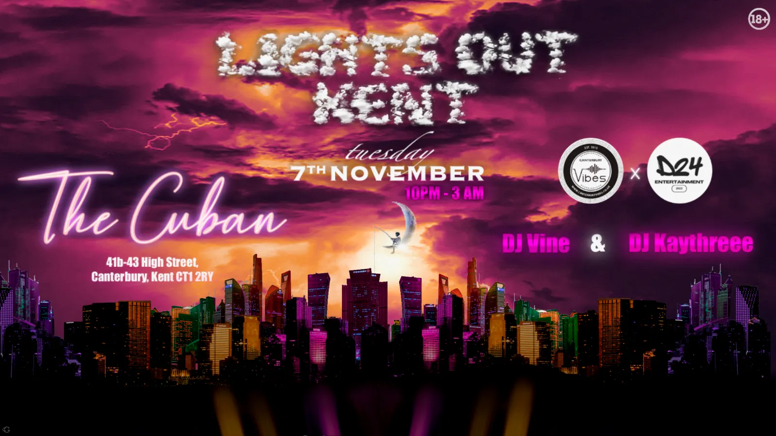 Lights Out Kent @ The Cuban - Main Room at The Cuban, Canterbury on 7th ...