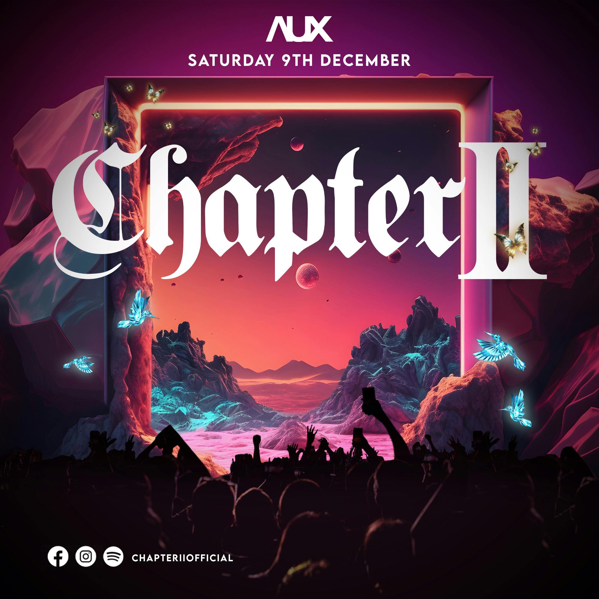 CHAPTER ll LIVE - Saturday 09/12 at AUX, Guildford on 9th Dec 2023 ...
