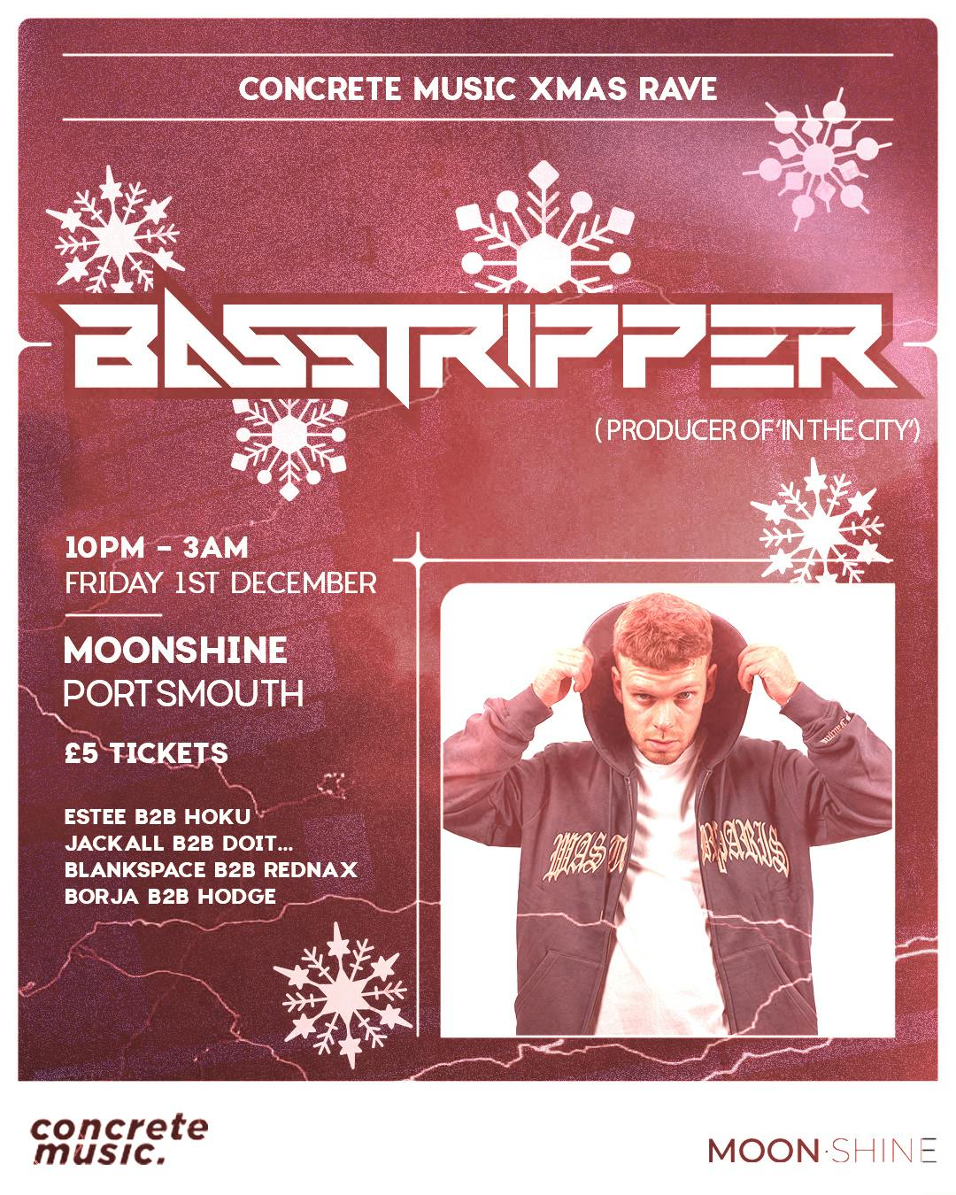 Basstripper - DnB Xmas Rave at Moonshine nightclub & Prohibition ...