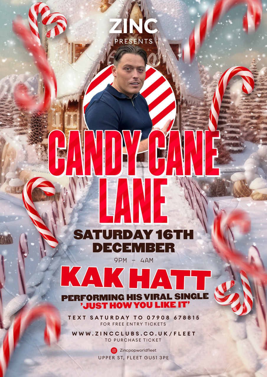 Kak Hatt Live performance at Zinc & Popworld Fleet, Fleet on 16th Dec ...