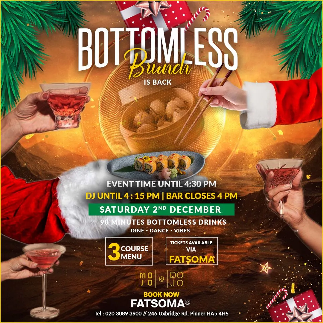 Mojo @ Dojo Bottomless Brunch Christmas Special at Dojo, Pinner on 2nd ...