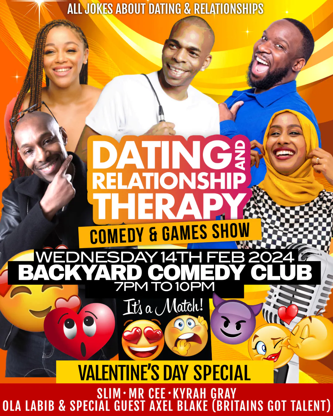 Dating & Relationship Therapy Comedy Show: London at Backyard Comedy ...