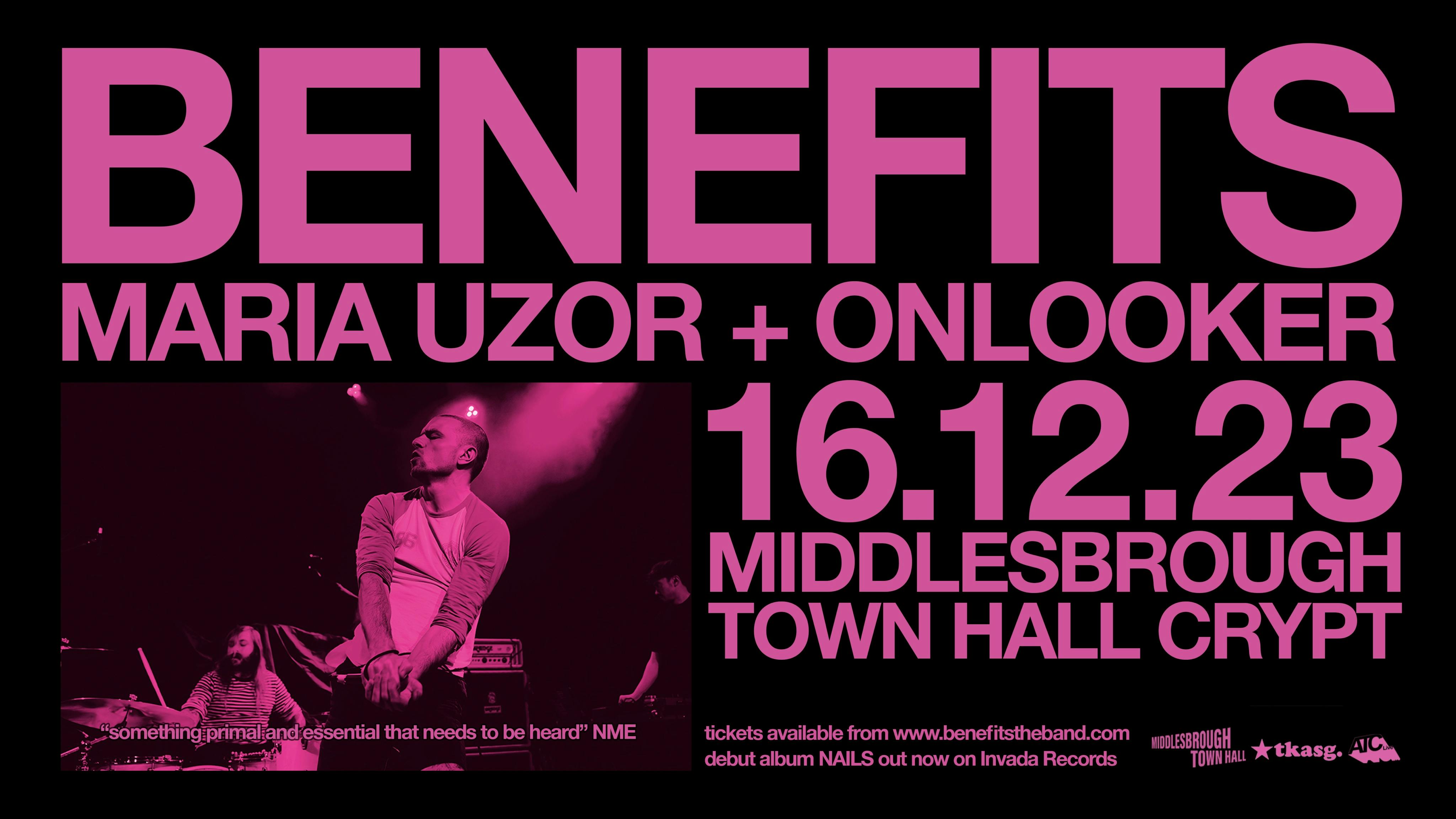 Benefits + Maria Uzor + Onlooker at Middlesbrough Town Hall ...
