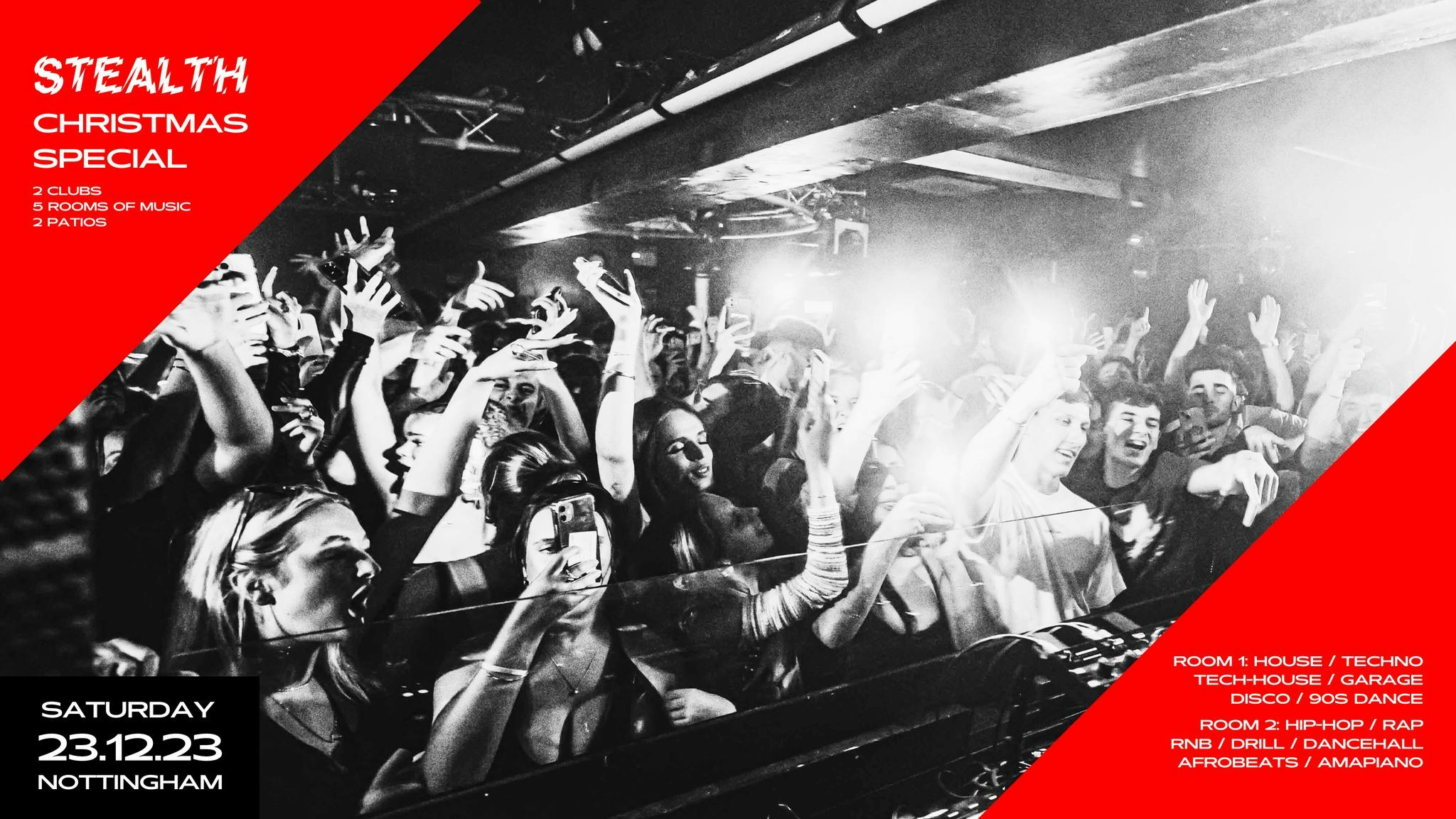 Stealth Saturdays FREE Christmas Party (Nottingham) at Stealth ...