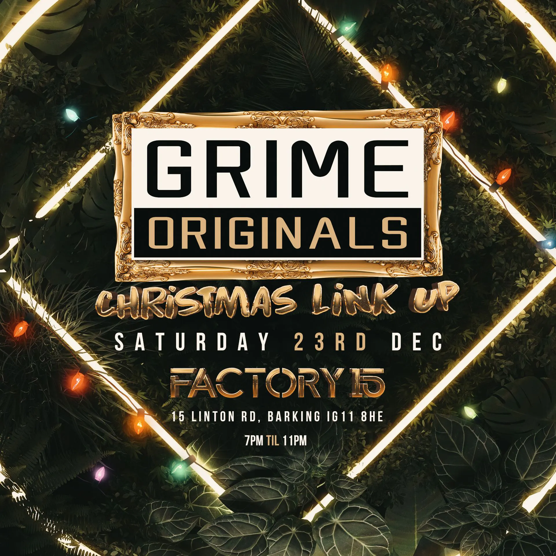 Grime Originals - Christmas Link Up at Factory 15 Bar & Events Venue at ...