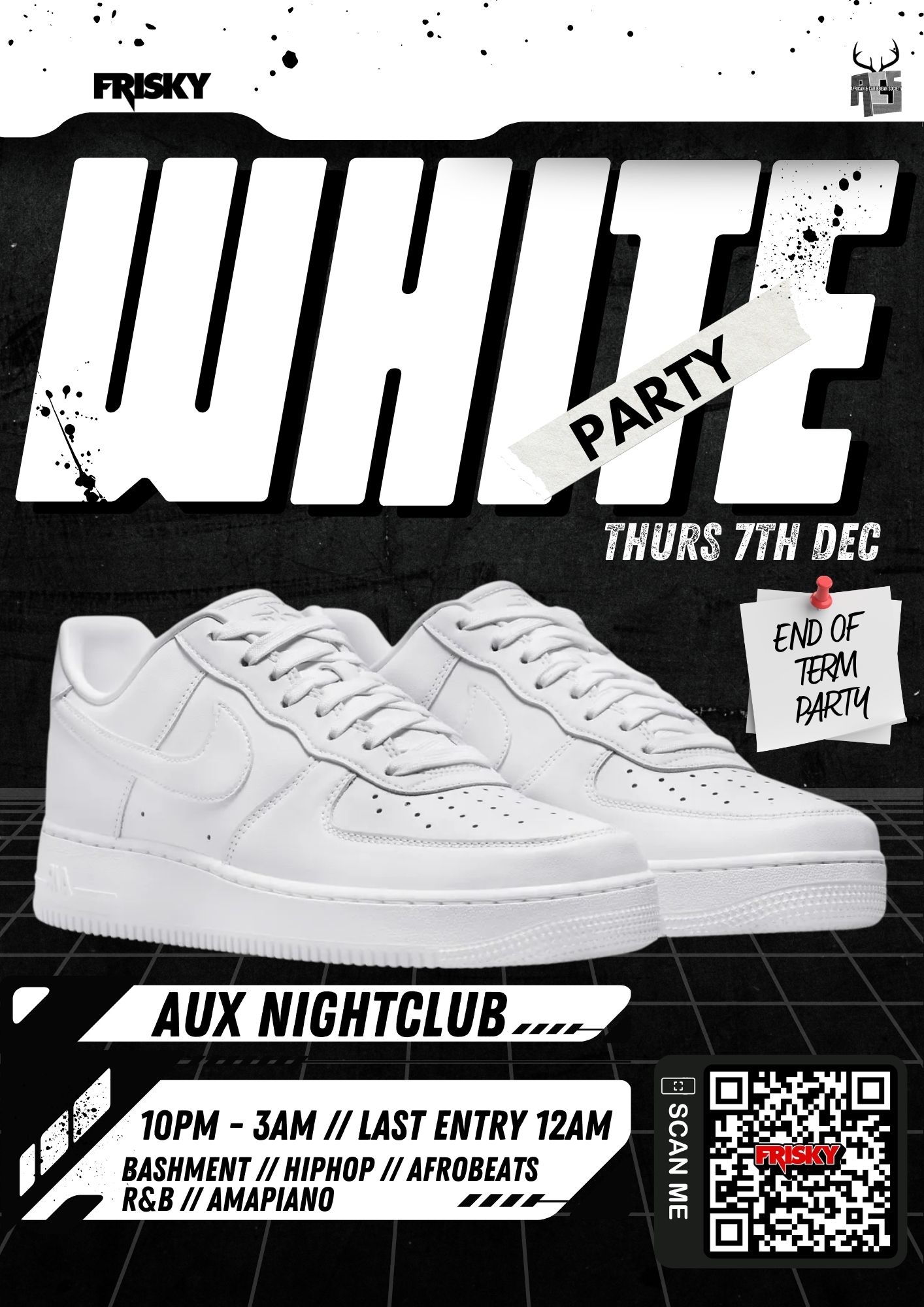 WHITE PARTY: END OF TERM at AUX Nightclub, Guildford on 7th Dec 2023 ...