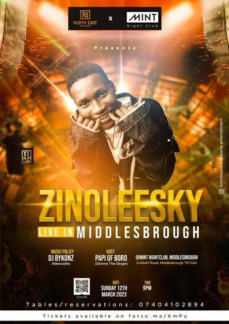 ZINOLEESKY LIVE IN MIDDLESBROUGH at Mint Nightclub Middlesbrough ...