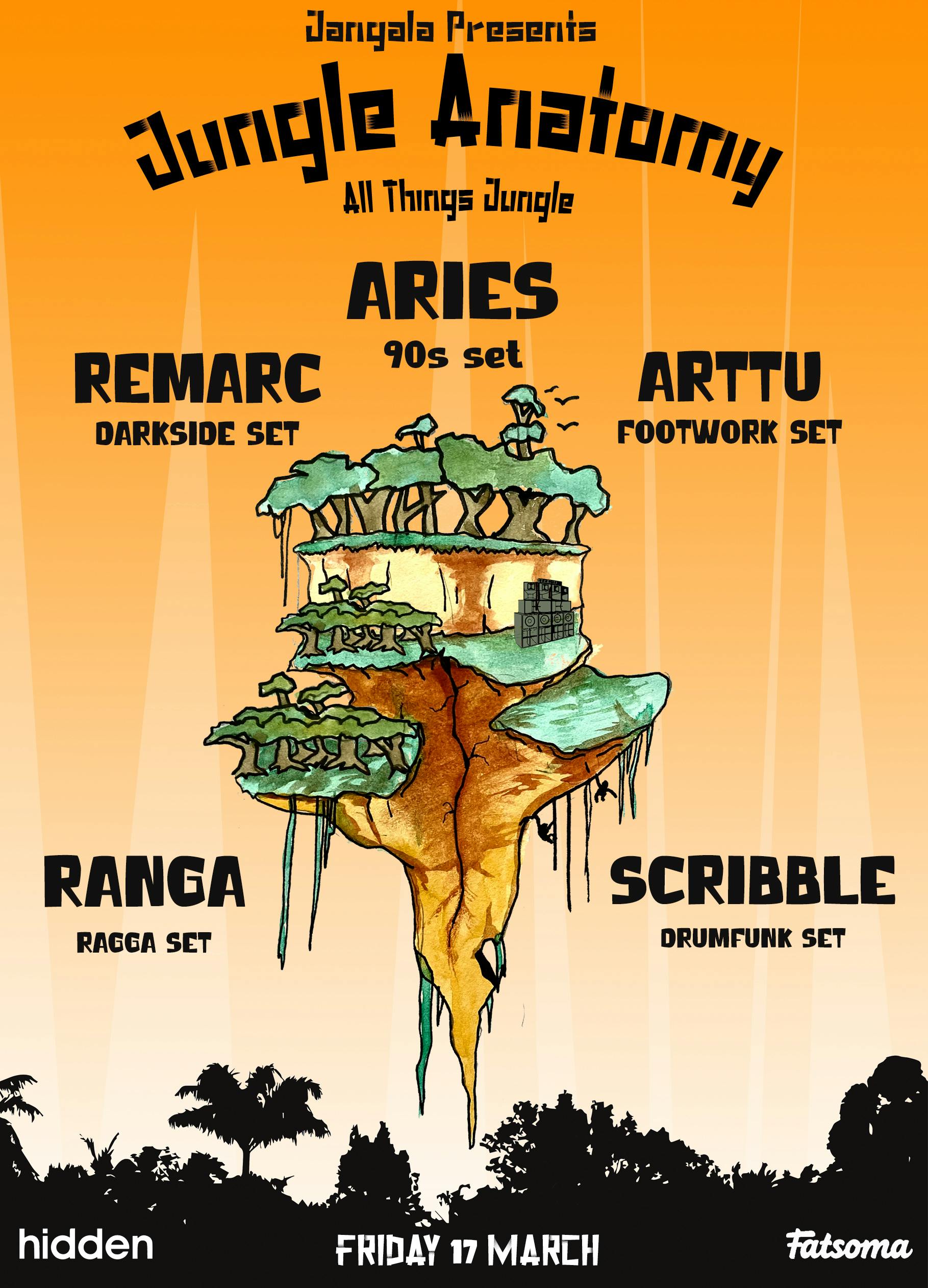 JUNGLE ANATOMY w/ ARIES, REMARC, ARTTU + MORE at Hidden , Nottingham on ...