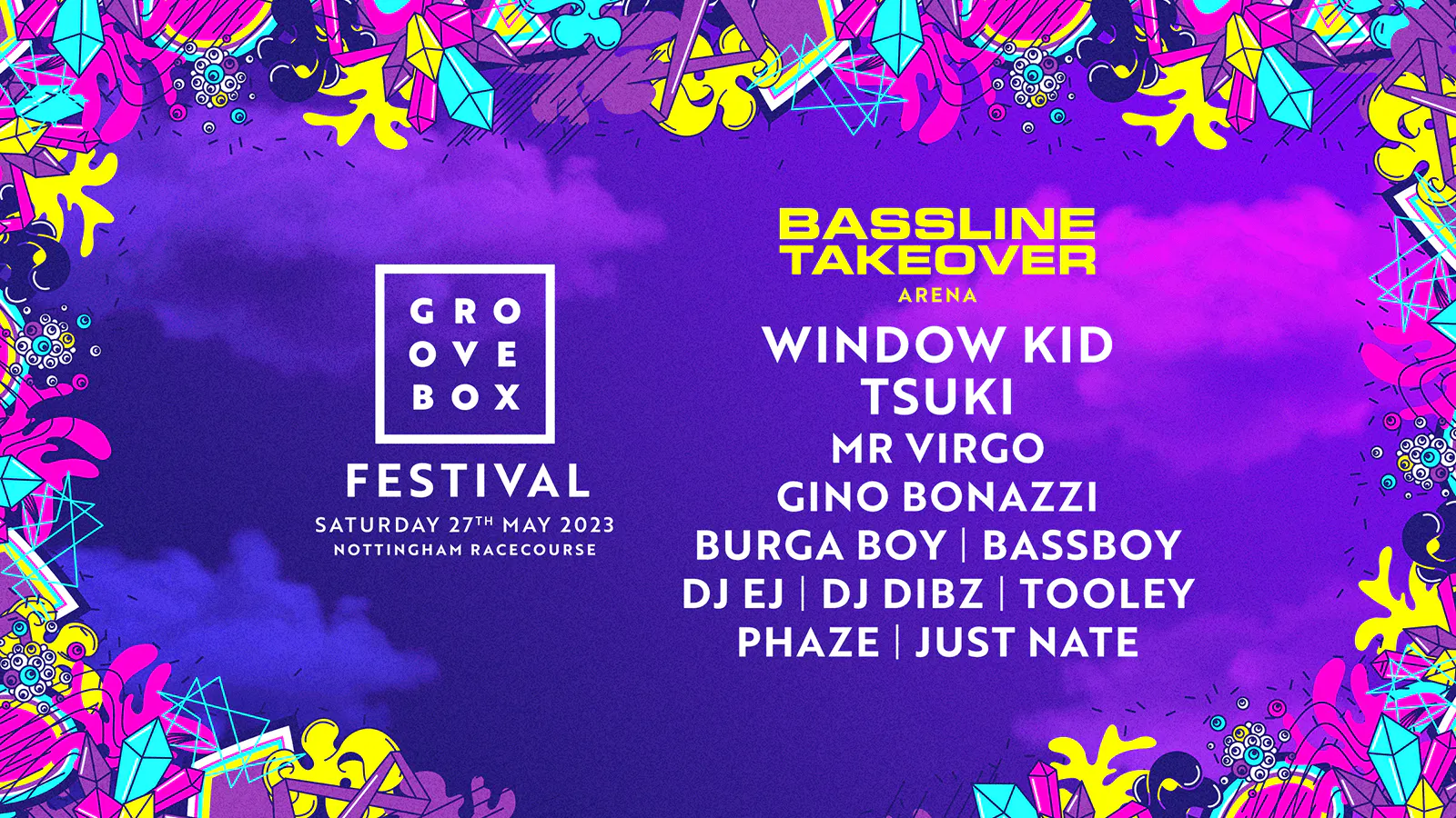 Bassline Takeover Groovebox Festival 2023 at Nottingham Racecourse ...