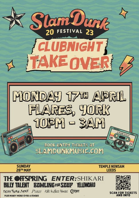 Slam Dunk Club Takeover @ Flares York at Flares - York, York on 17th ...