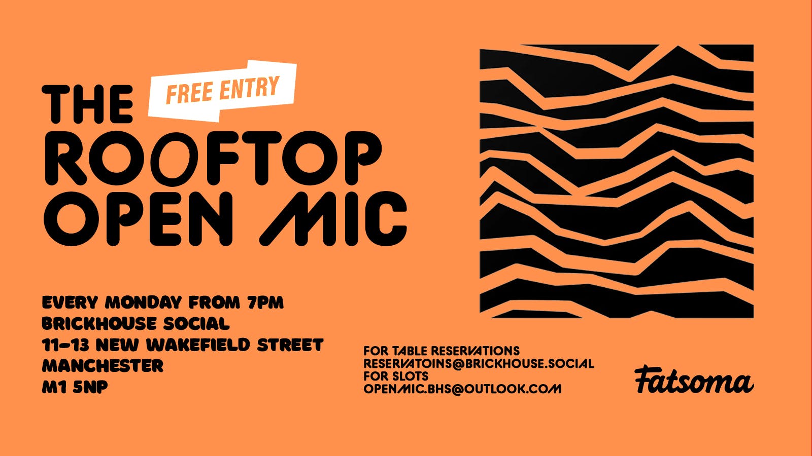 Free Entry // Rooftop Open Mic at BrickHouse Social, Manchester on 17th ...
