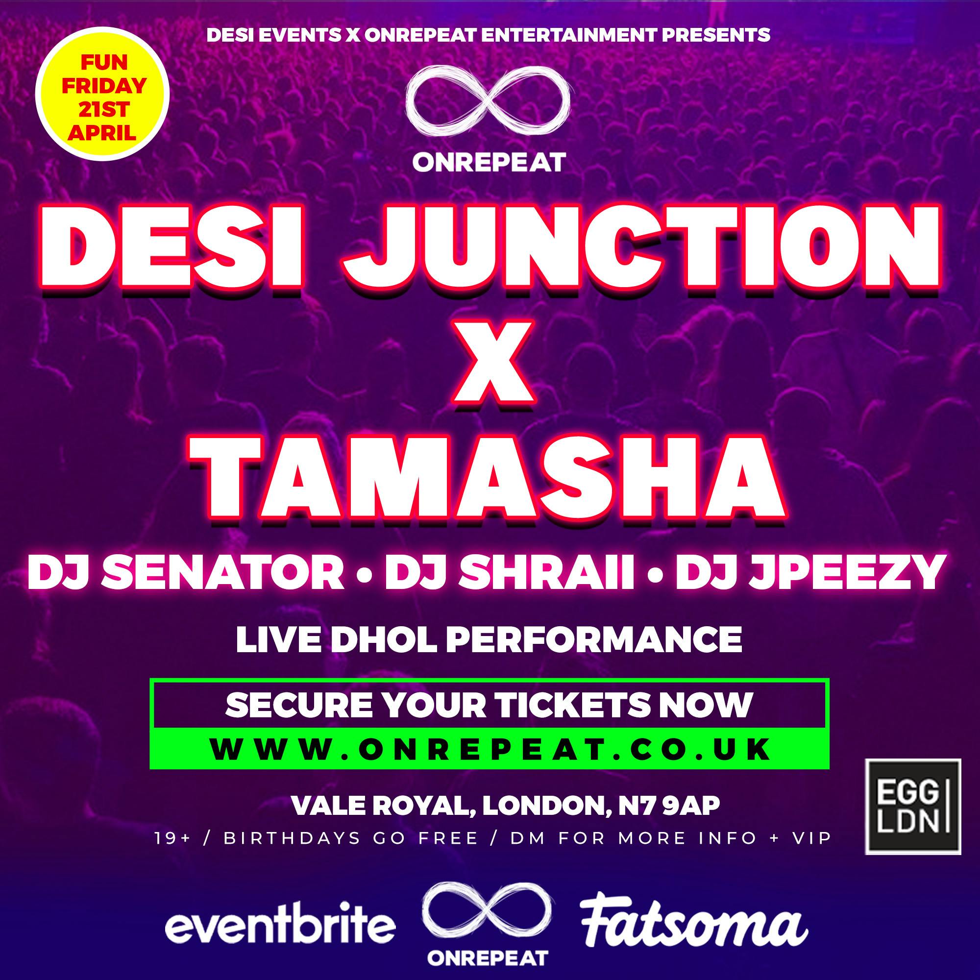 LAST ENTRY 2AM! FUN EXCITING EXCLUSIVE COLLAB 😍 DESI JUNCTION X TAMASHA😍 BOLLYWOOD & BHANGRA ...