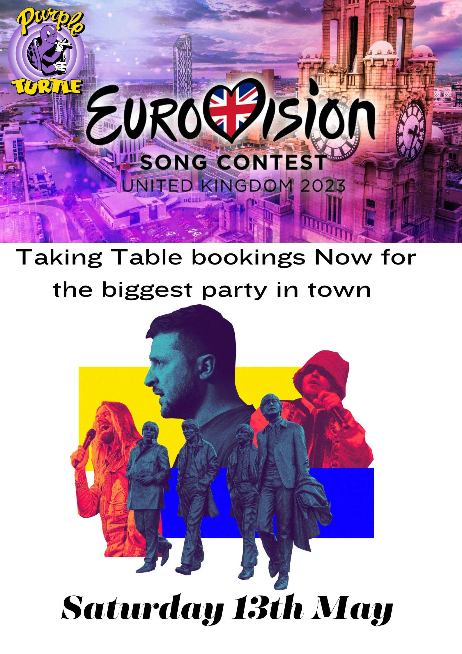 Eurovision Song Contest (Free) at The Purple Turtle, Reading on 13th ...