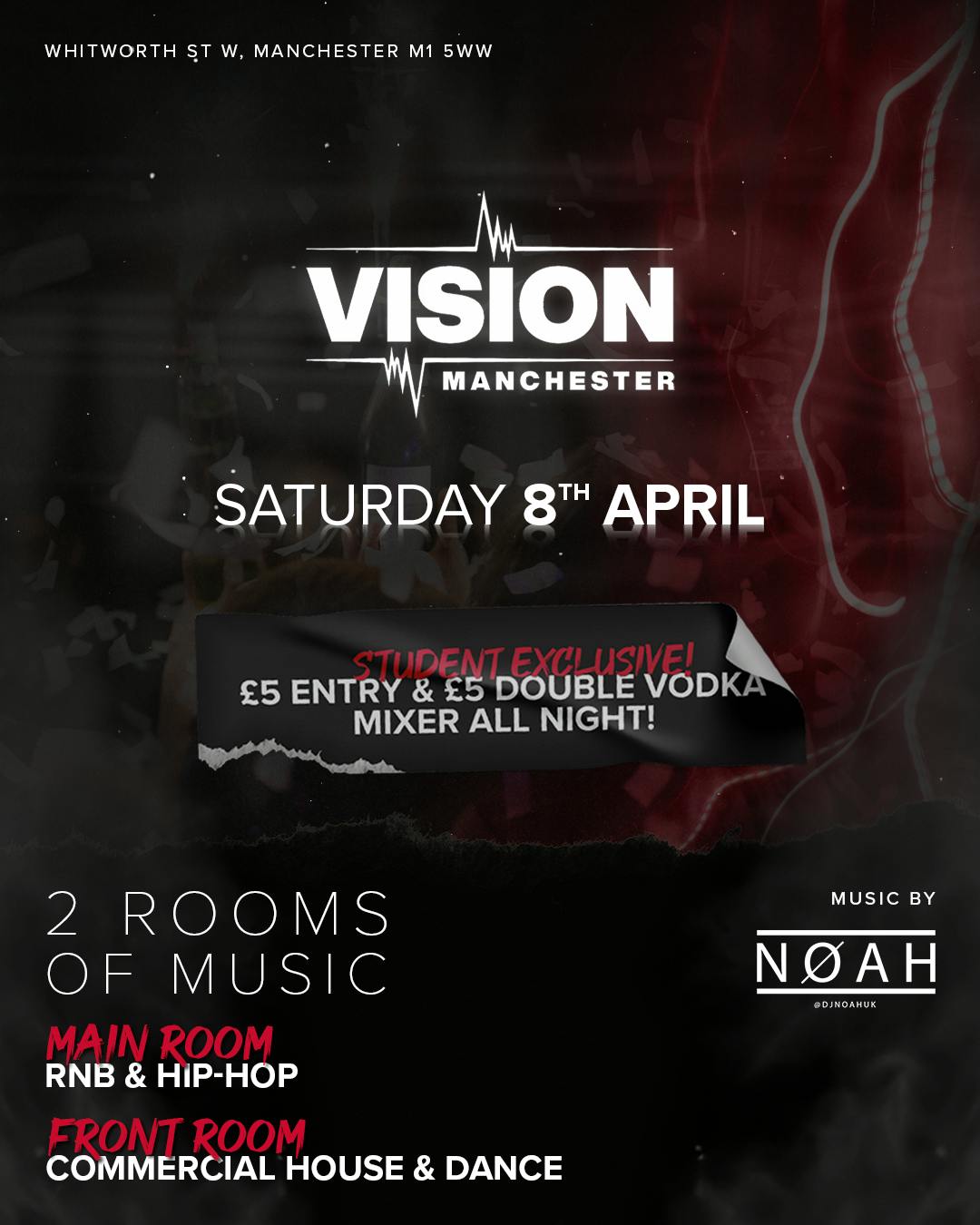 Switch Saturdays at Vision Nightclub 8th April at VISION CLUB ...