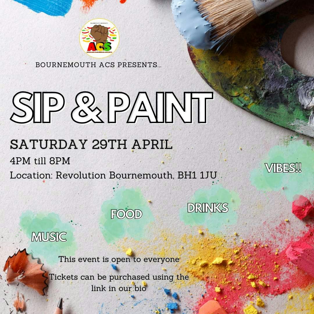 SIP AND PAINT🥂🎨 at Revolution Bournemouth, Bournemouth on 29th Apr 2023 ...