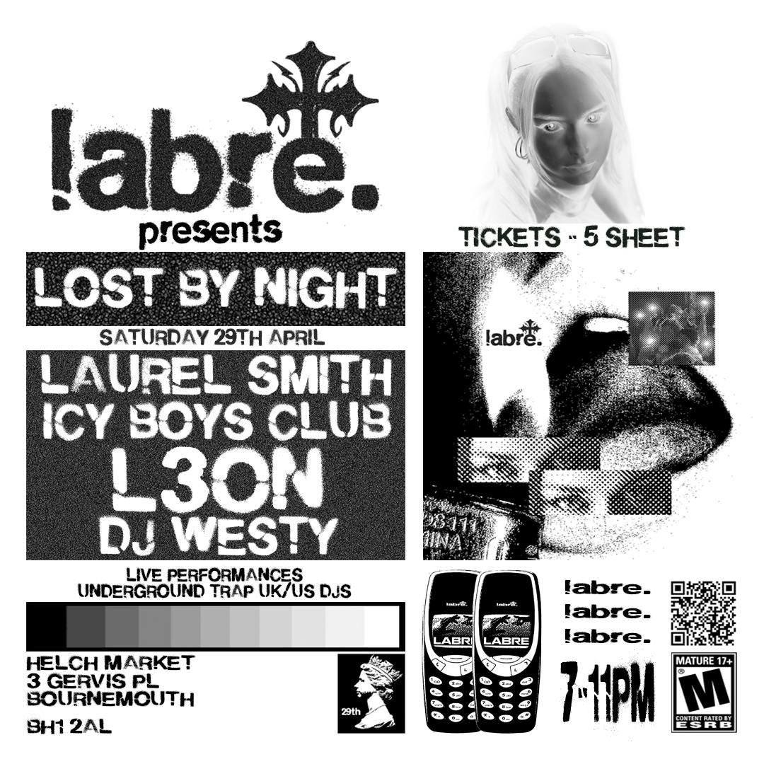 LABRE PRESENTS- LOST BY NIGHT at Helch Market, Bournemouth on 29th Apr ...