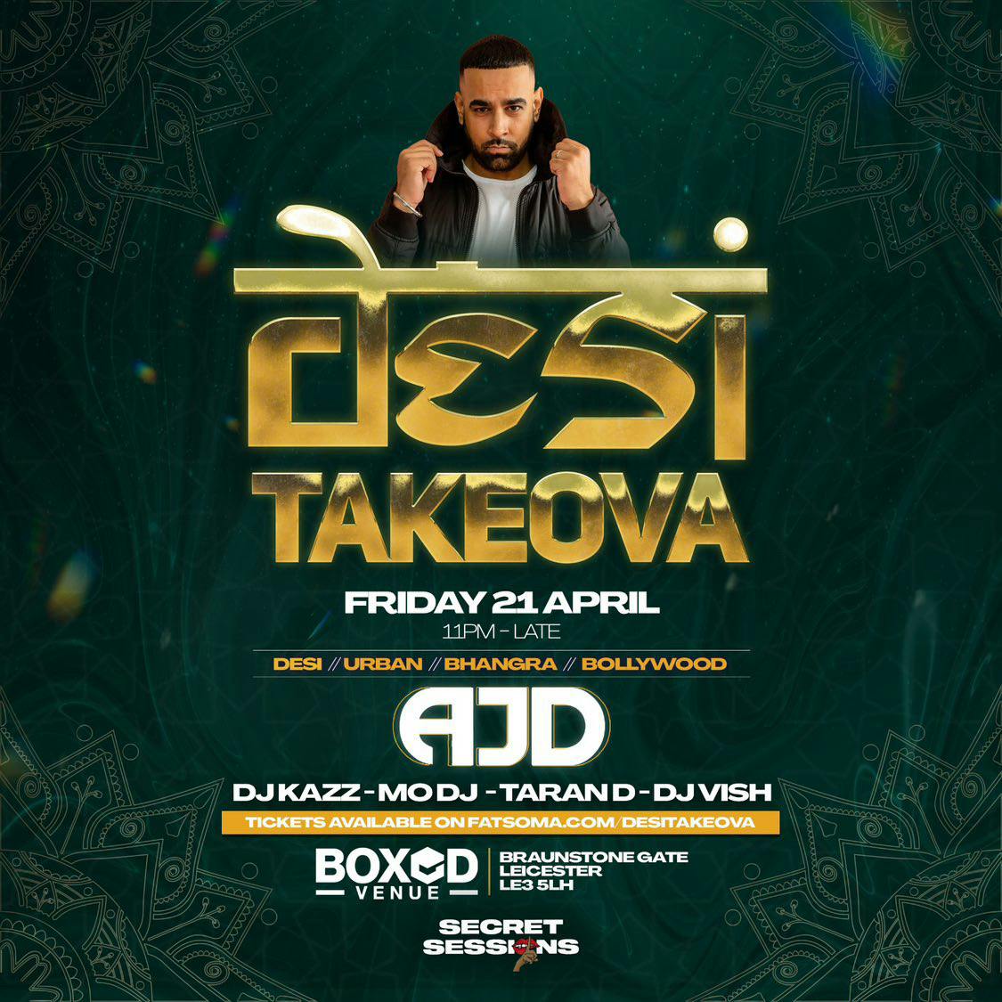 DESI TAKEOVA: DJ TARAN D, MO DJ, DJ VISH & DYNASTY DRUMMERS at Boxed ...