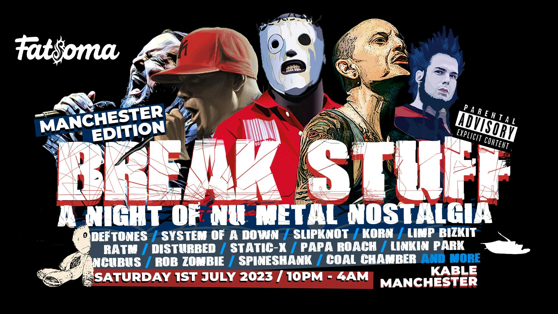 TONIGHT: BREAK STUFF: A NIGHT OF NU METAL NOSTALGIA at Kable Club ...