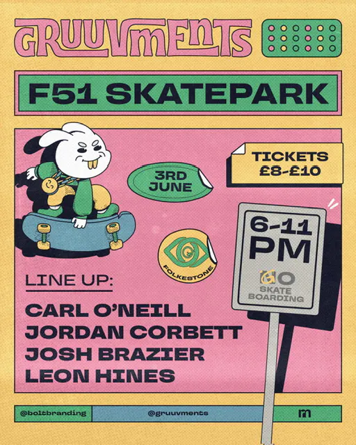 Gruuvments F51 at Folkestone 51 - skatepark, climbing wall & boxing gym ...