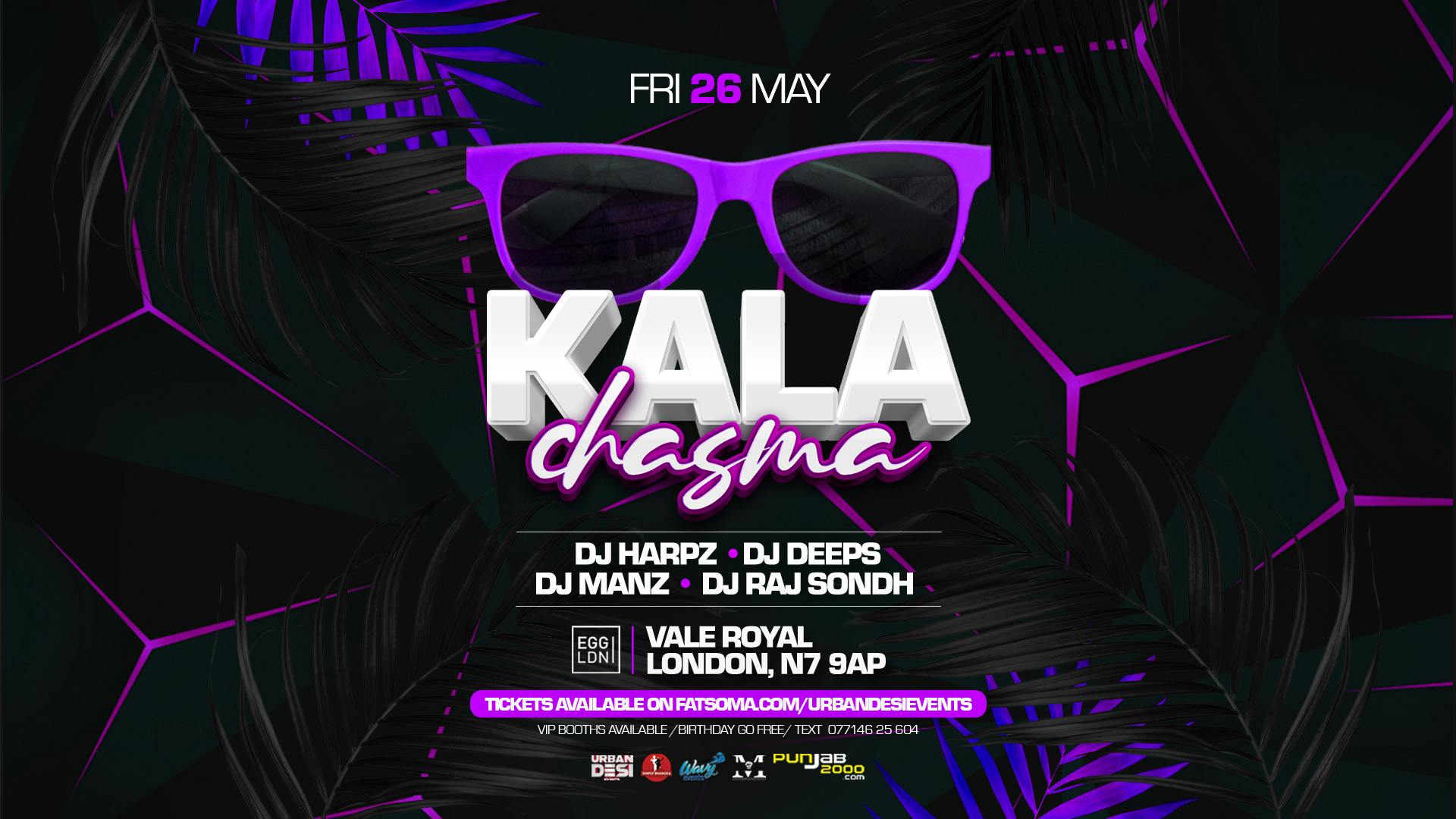 KALA CHASMA ( BOLLYWOOD V BHANGRA SPECIAL) at Egg London Nightclub ...