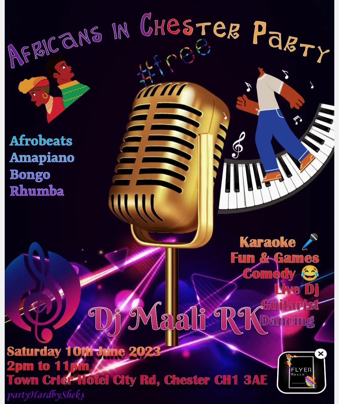 African Music Party Chester at Town Crier, Chester on 10th Jun 2023 ...