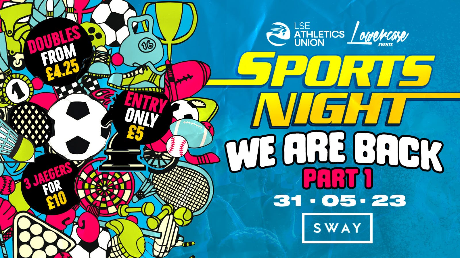 THE OFFICIAL LSE SPORTS NIGHT - END OF EXAMS CELEBRATION 🎉 @ SWAY! at ...
