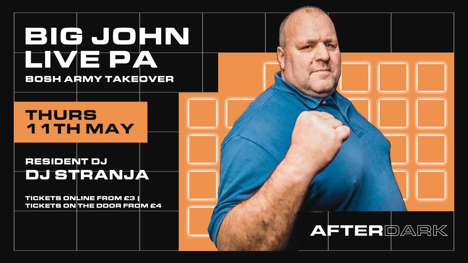 AfterDark Thursday | Big John Live PA | Bosh Army Takeover at Mantra, Norwich on 11th May 2023 ...