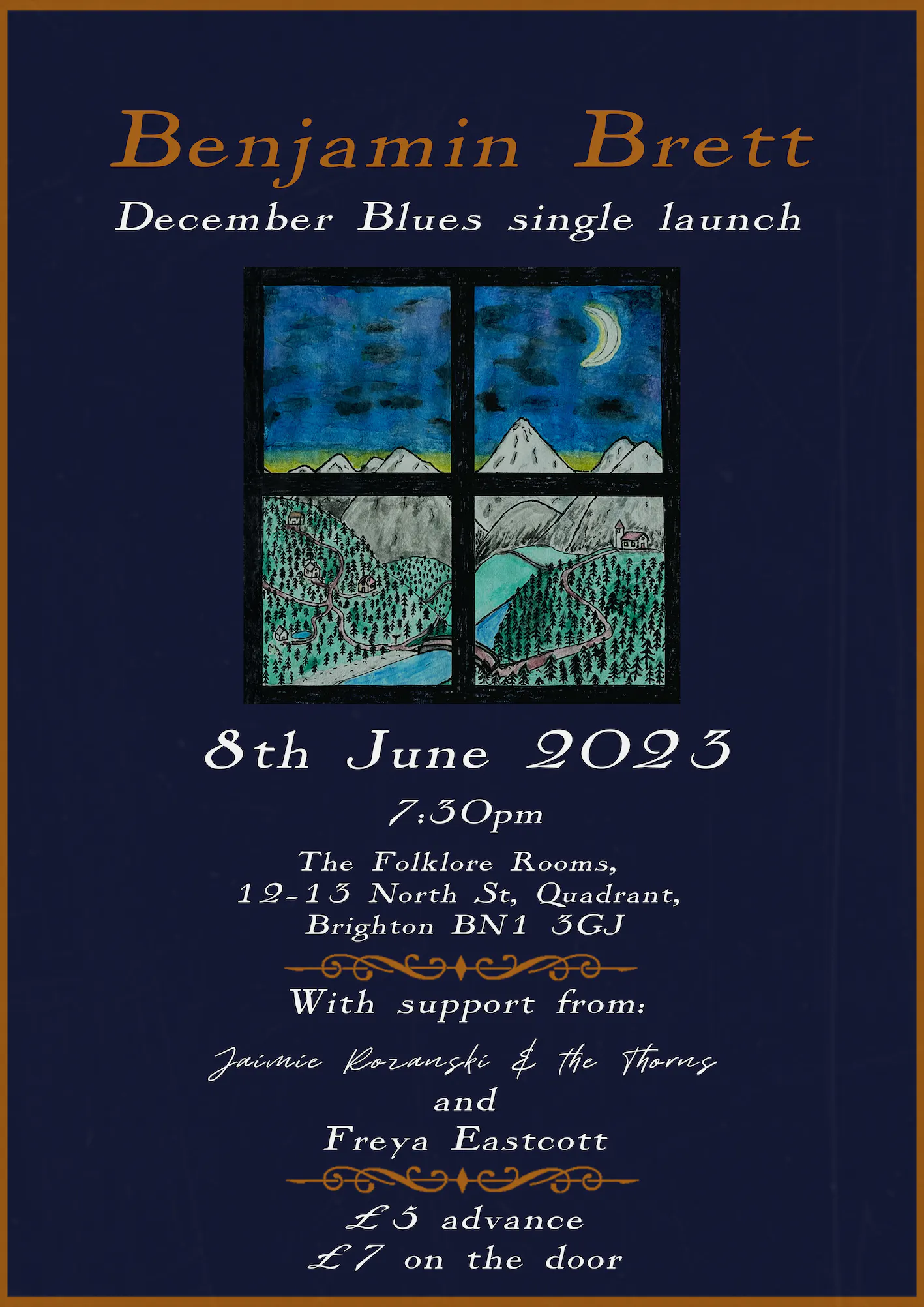 Benjamin Brett - Single Launch at The Folklore Rooms, Brighton and Hove ...