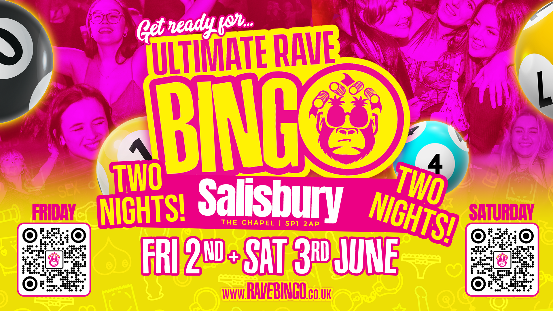 Ultimate Rave Bingo Salisbury Saturday 3rd June | Ultimate Rave Bingo
