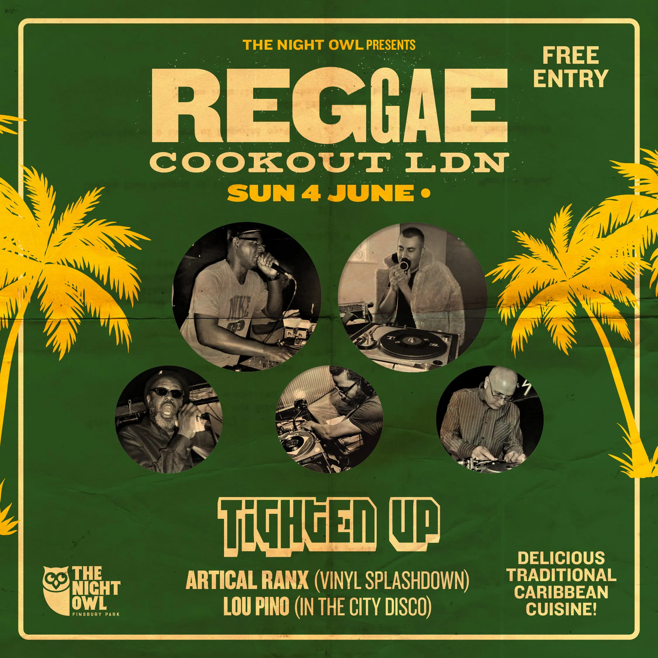 Reggae Cookout at The Night Owl Finsbury Park, London on 4th Jun 2023 ...
