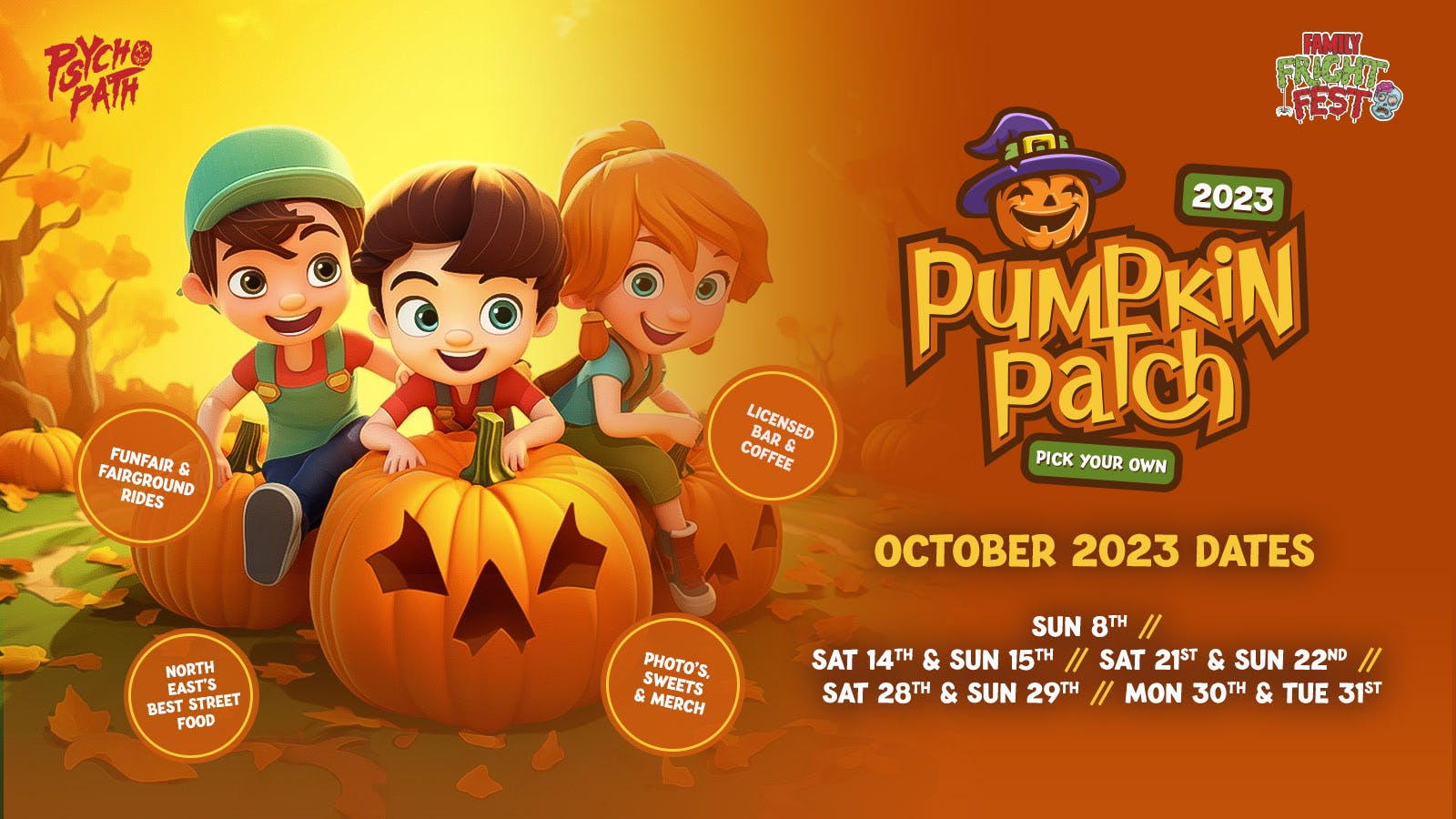 Pumpkin Patch - Sun 8th at Lintz Hall Farm, Newcastle upon Tyne on 8th ...