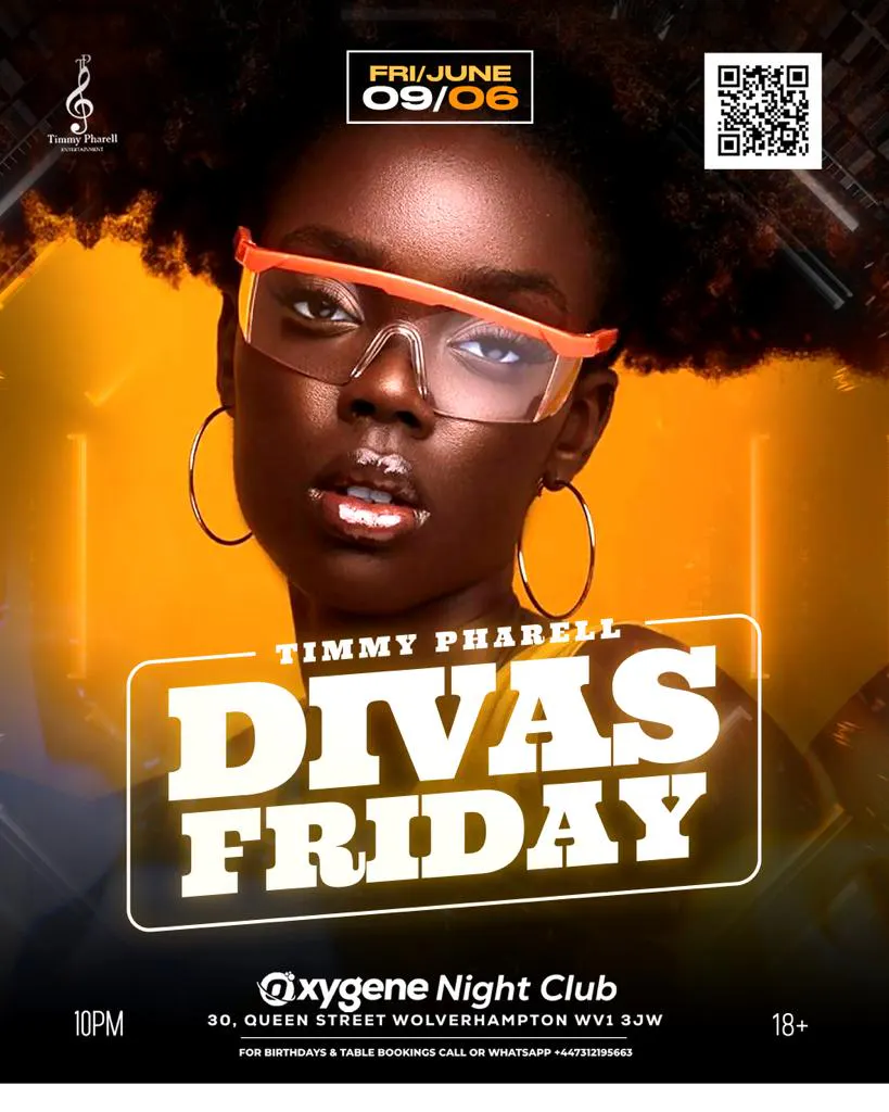 DIVAS FRIDAY at Club Oxygene , Wolverhampton on 9th Jun 2023 | Fatsoma