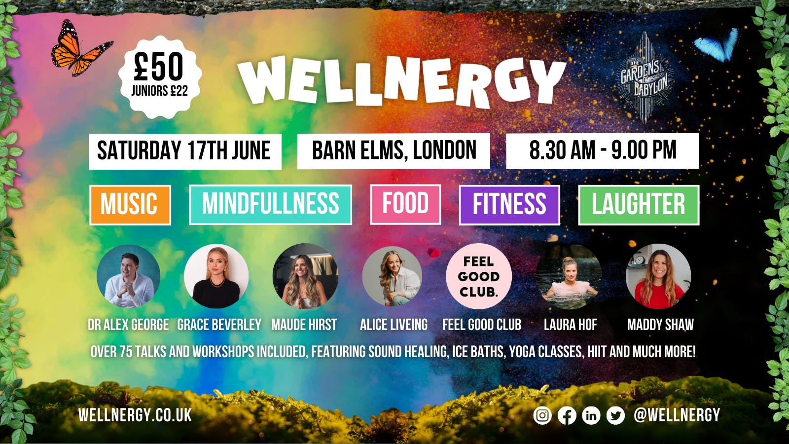 Wellnergy Festival 2023 at Barn Elms Sports Centre, London on 17th Jun 2023 | Fatsoma