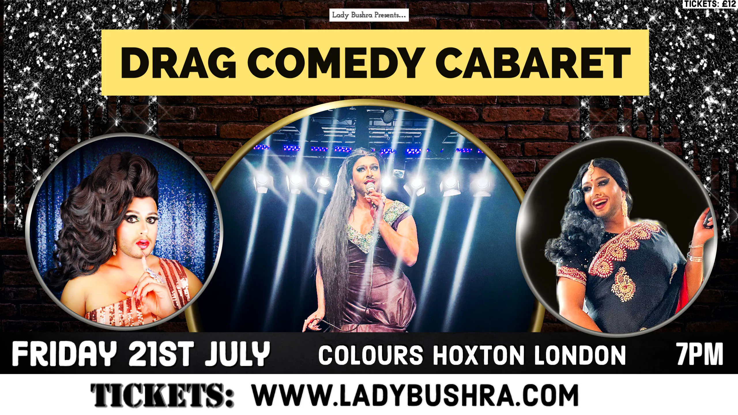 Drag Comedy Cabaret at Colours Hoxton, London on 21st Jul 2023 | Fatsoma