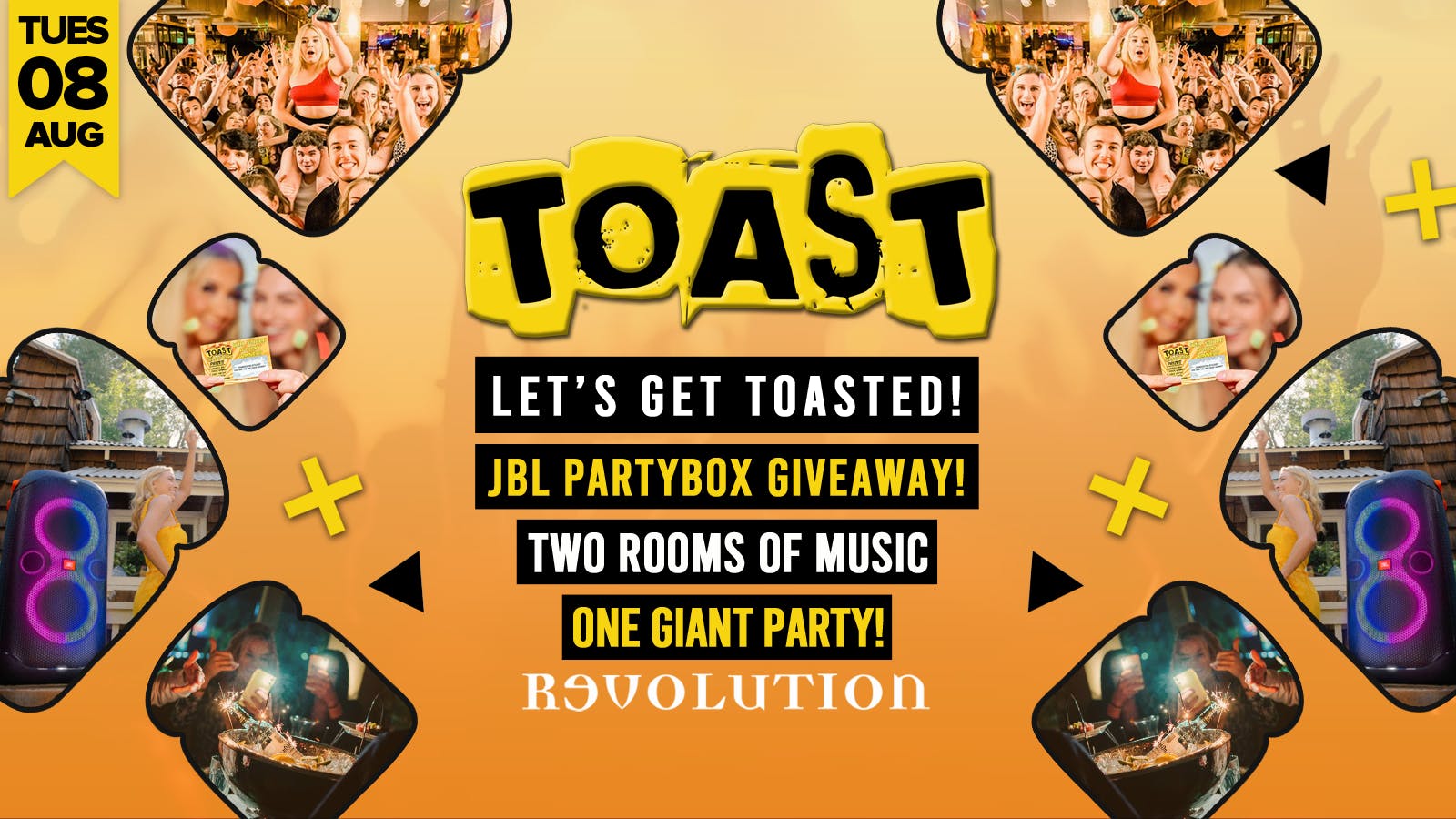 Toast • JBL Partybox Giveaway • Revolution at Revolution Bournemouth ...