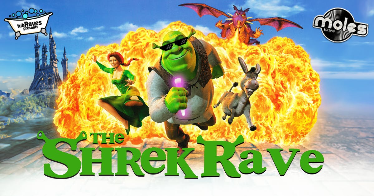 The Shrek Rave - Go Ogre or go home! Free Shrek Masks, Green Glow ...
