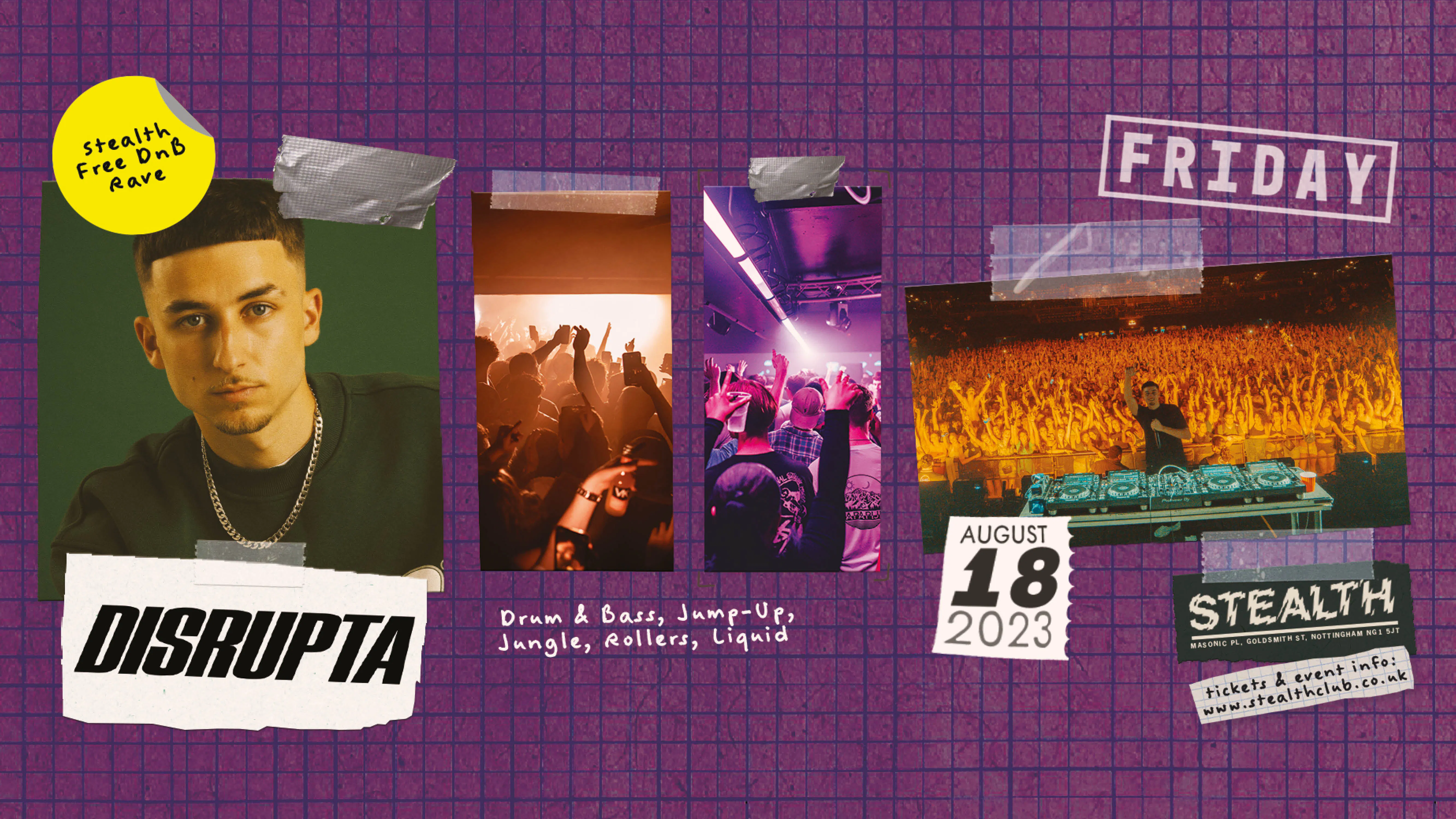 DISRUPTA at Stealth FREE DnB Rave (Nottingham) at Stealth, Nottingham ...