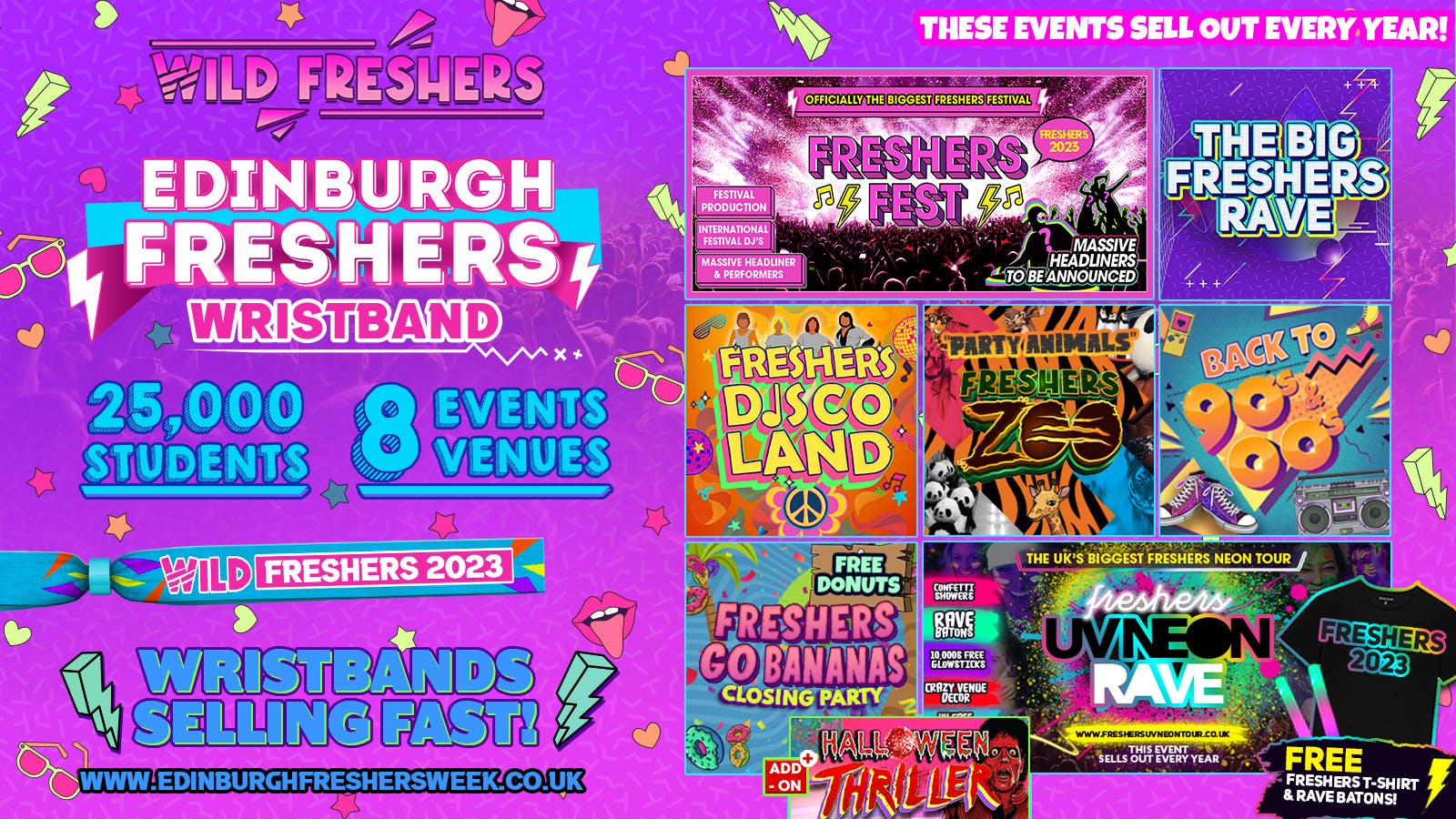 WILD EDINBURGH FRESHERS WRISTBAND [HERIOT-WATT WEEK] 🚨 SOLD OUT 🎉 at ...