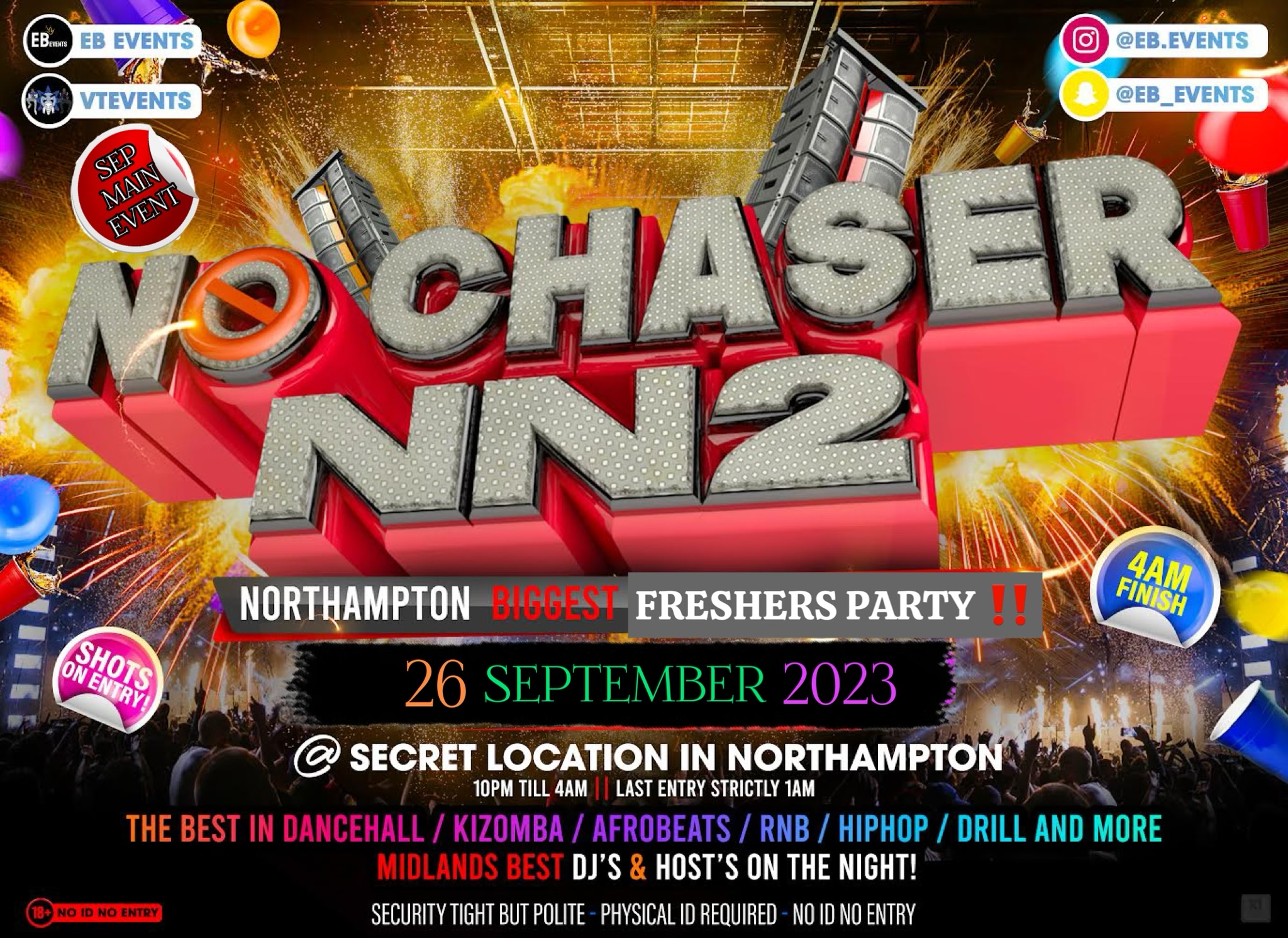 NO CHASER NN2-NORTHAMPTON CRAZIEST FRESHERS EVENT at Stereo Bar and ...