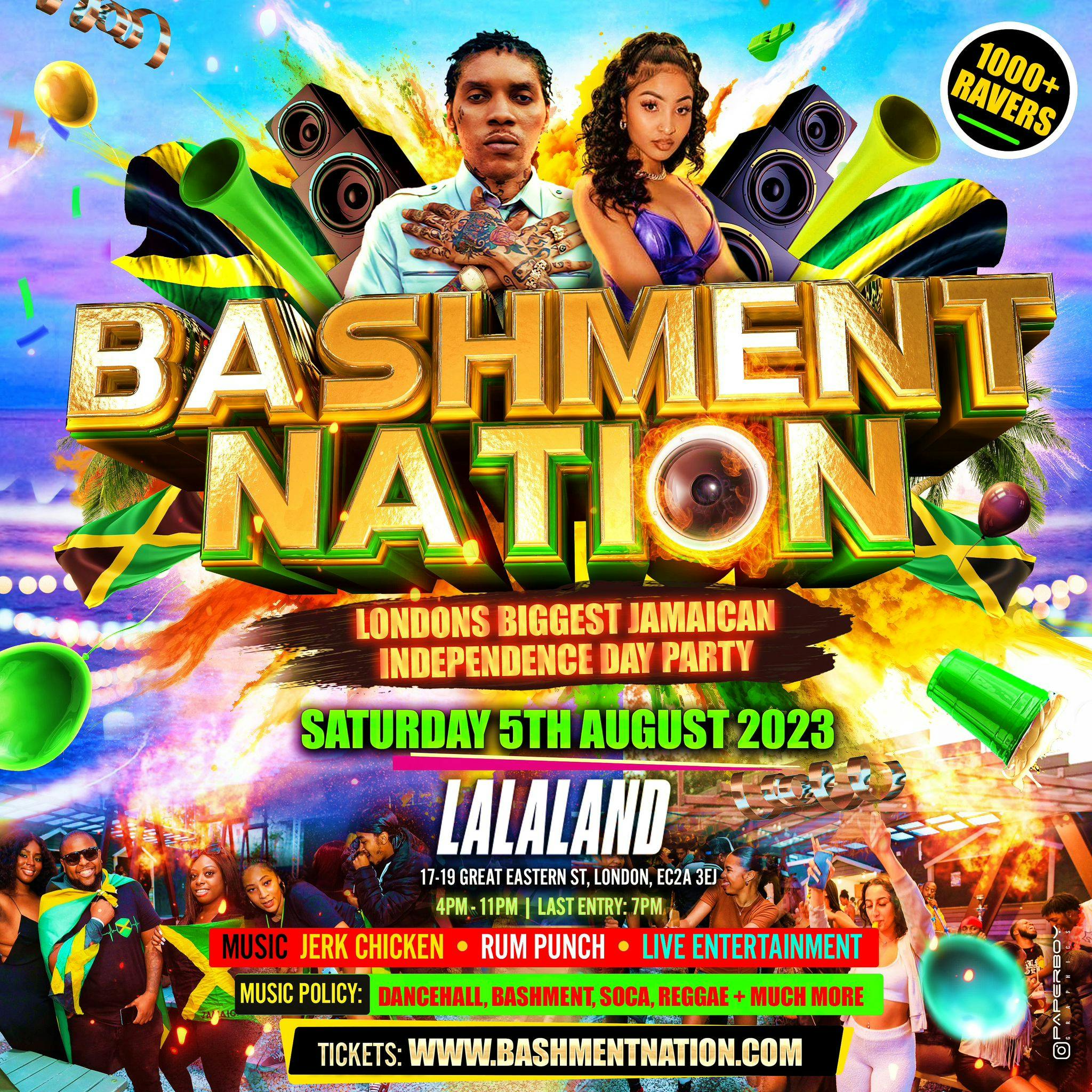 BASHMENT NATION - London’s Biggest Jamaican Independence Day Party ...