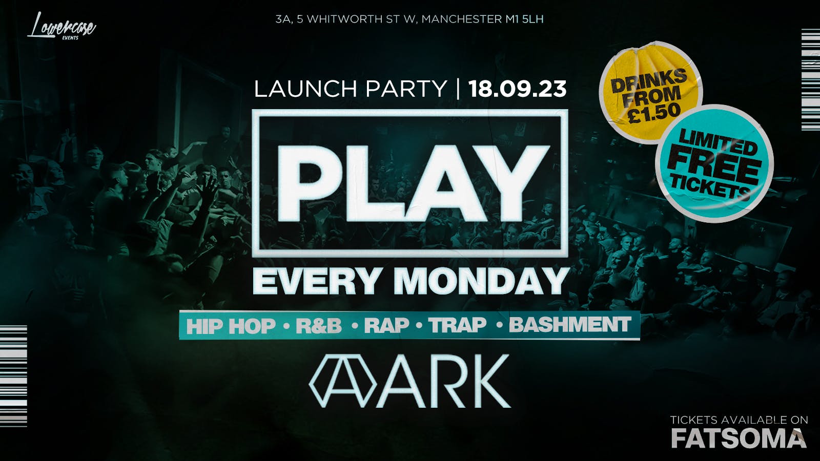 FRESHERS LAUNCH PARTY🔥🔥🔥 PLAY EVERY MONDAY @ ARK MANCHESTER - FREE ...
