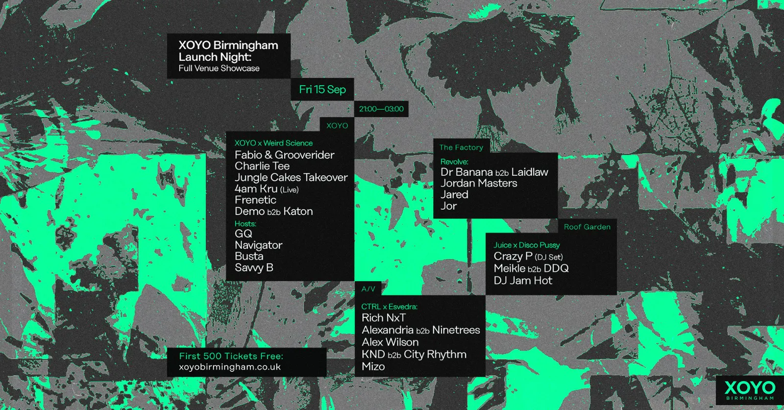 XOYO Birmingham Launch Night (Friday) at XOYO Birmingham, Birmingham on ...