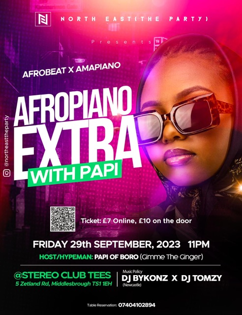 AFROPIANO EXTRA at Stereo Club Tees, Middlesbrough on 29th Sep 2023 ...