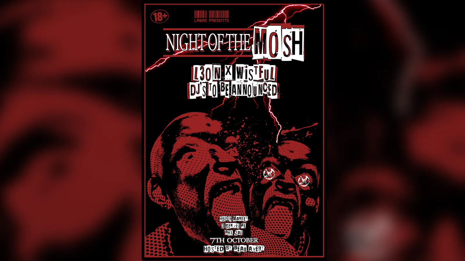 LABRE PRESENTS : NIGHT OF THE MOSH at Helch Market | Street Food Market ...